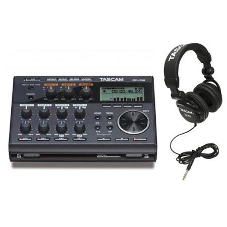 Tascam DP-006 6-Track Digital Multitrack Recorder W/Tascam TH-02 Multi ...