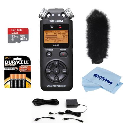Tascam DR-05 Portable Handheld Digital Audio Recorder - With Accessoey ...