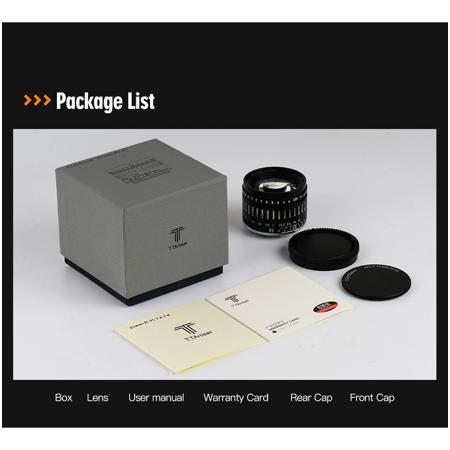 TTArtisan 35mm f/0.95 Lens for Sony E, Black & Silver C35095 TTArtisan 35mm f/0.95 Lens for Sony E, Black & Silver C35095