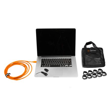 Tether Tools Starter Tethering Kit, 15' USB-C to 2.0 Mini-B 8-Pin Cable ...