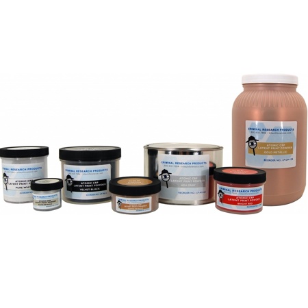 Tri-Tech Forensics Atomic CRP Latent Print Powder, Velvet Black, 16 oz