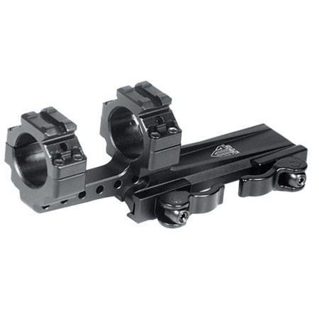 UTG Leapers UTG Integral QD Offset Ring Mount, 1" with 2 Picatinny Slots