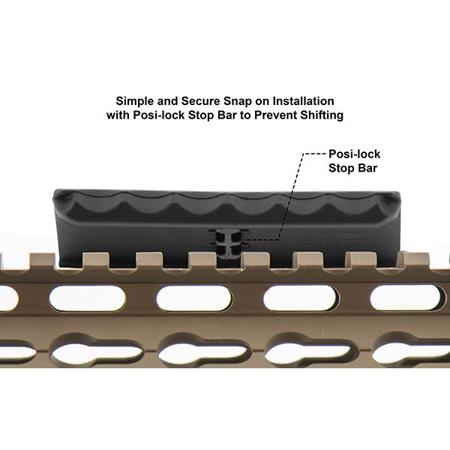 UTG Low Profile Picatinny Panel Covers, 2.7", Black, 6-Pack RB-HP27B