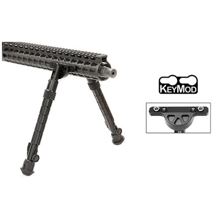 UTG RECON FLEX Keymod Mount Bipod with 8-11.8" Center Height, Matte Black