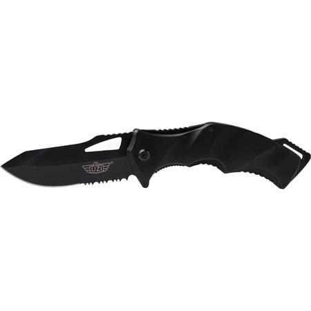 UZI 7.75" Responder II Folding Knife with Partially Serrated Stainless ...
