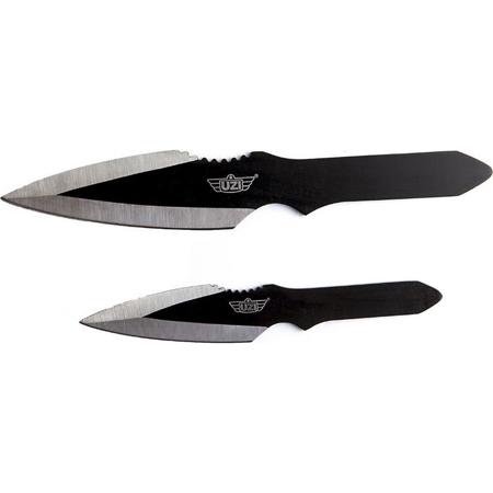 UZI 8" and 6" Throwing Knife with Stainless Steel Blade, Set of 2 ...