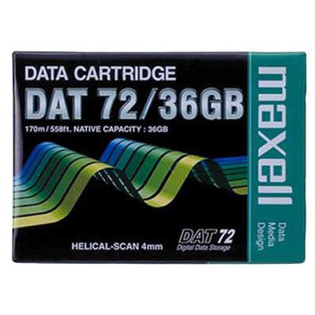 Maxell DAT 72 4mm Digital Data Cartridge, 36GB Native/72GB Compressed ...