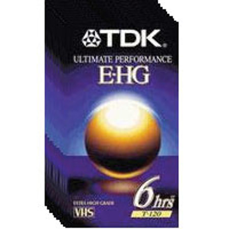 TDK T-120 EHG VHS Video Tape - 10 Pack - Adorama