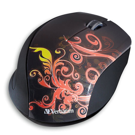 Verbatim Wireless Optical Design Mouse, Burnt Orange - Adorama