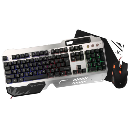 Volkano X VX Gaming Combat Series Metal Keyboard, Mouse, Mousepad Combo ...