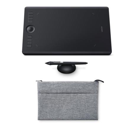 Wacom PTH660 Intuos Pro Creatve Pen Tablet,Medium,Black W/Wacom Medium Soft Case