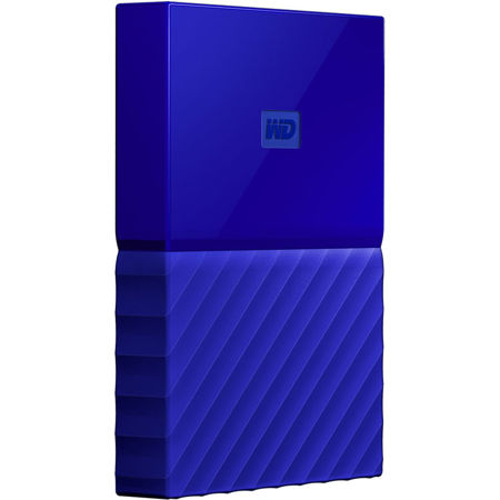 WD My Passport 1TB External Desktop Hard Drive, Blue WDBYNN0010BBL-WESN