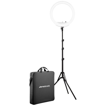 Westcott 18" Bi-Color LED Ring Light Kit with Batteries & Stand 4450