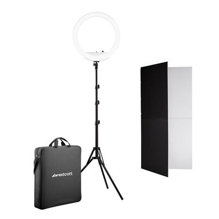Westcott 18" Bi-Color LED Ring Light Kit with Batteries & Stand