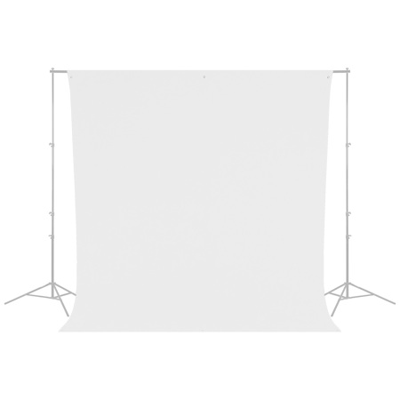 Used Westcott 9 x 10 Feet Wrinkle Resistant Cotton Background, Hi Key White