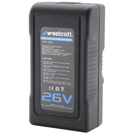 Westcott 26V Lithium-Ion Battery - Adorama