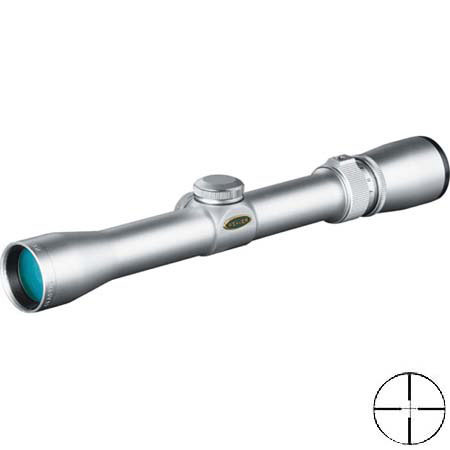 2.5-7x28mm Classic Rimfire RV-7 Riflescope, Silver with Dual-X Reticle.