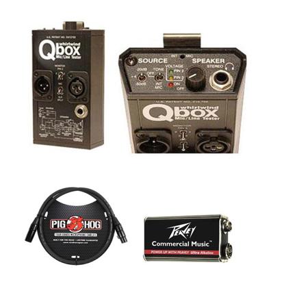 Whirlwind Qbox Audio Line/Cable Tester/Test Tone Genrator W/9V Battery ...