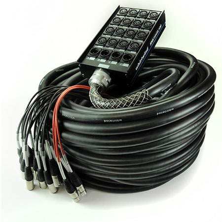 Whirlwind SN164XL100 100' Connect Series Snake Cable, 16 Inputs, 4 XLR ...