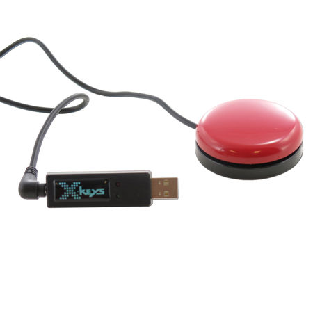 X-Keys USB Three-Switch Interface with Red Orby Switch - Adorama