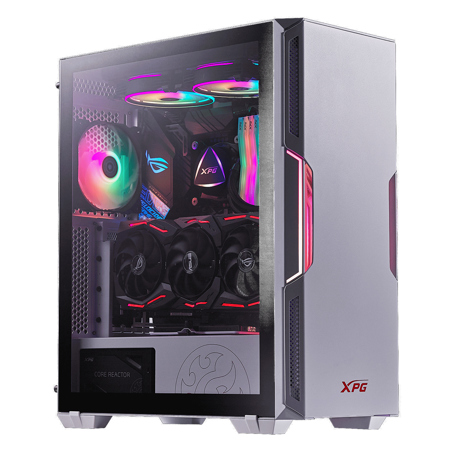 XPG STARKER ARGB Tempered Glass ATX Mid-Tower Gaming Computer Case, White