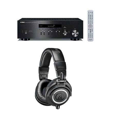 Yamaha R-N301 Network Stereo Receiver With Audio-Technica ATH-M50x Pro ...