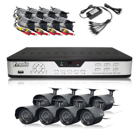 Zmodo 8-Channel CCTV Surveillance DVR Outdoor IR Camera System 500GB Kit