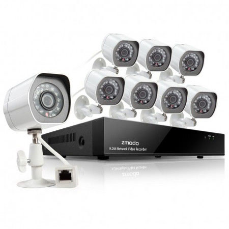 Zmodo 8-CH 720p HD sPoE NVR Security Kit, Includes 8x Bullet Cameras