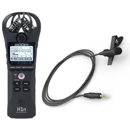 Zoom H1n Digital Handy Recorder With Stony Edge Simple Lav Condenser ...