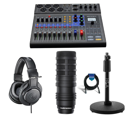 Zoom LiveTrak L-8 Portable 8-Channel Mixer and Multitrack Recorder W ...