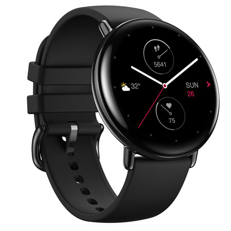 Zepp 32.5mm E Circle Stylish Smartwatch, Onyx Black - Adorama