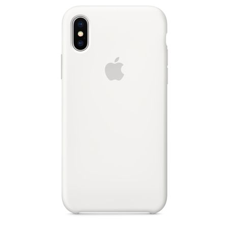 Apple Silicone Case for iPhone X - White - Adorama
