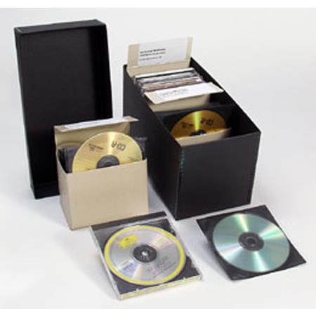 Archival Methods CD/DVD Storage Kit, Includes Short Top Box & 3x CD/DVD ...