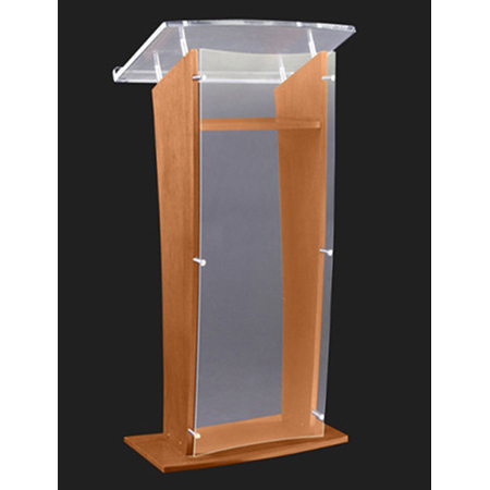 AmpliVox SN3500 27" Presentation Lectern with Acrylic Panel, Frosted ...