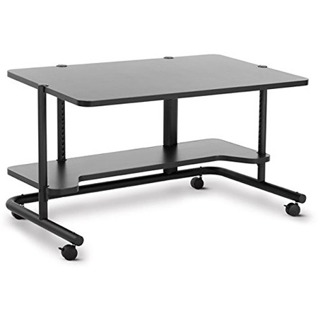 Anthro 48" Large AnthroCart 2 Standing Desk, Black - Adorama