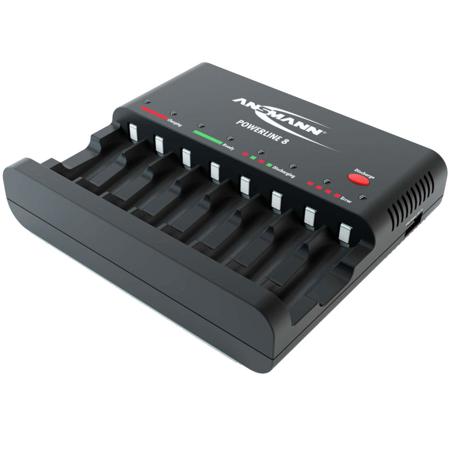 Ansmann Powerline Charger for 8 AA or AAA Batteries - Adorama
