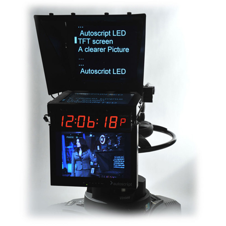 Autoscript 19" High-Bright LED Color TFT On-camera Prompter System ...