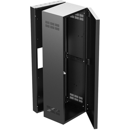 Atlas Sound 335-15 19" Wide Opening Stand-Alone Wall Rack Cabinet with ...