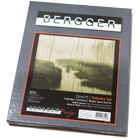 Bergger Prestige Variable CM Semi-Matte Warm Tone Baryta Paper, 8x10 ...