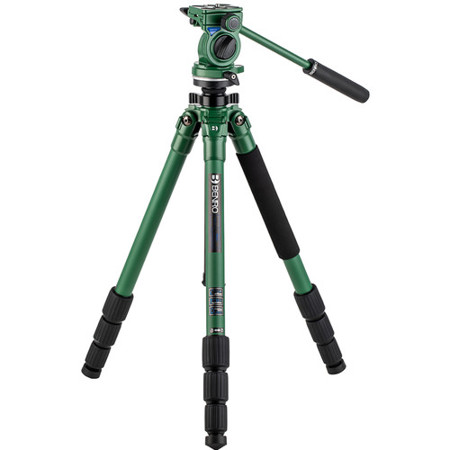Benro Wild 1 Carbon Fiber Birding Kit, 60" Max Height, Green - Adorama