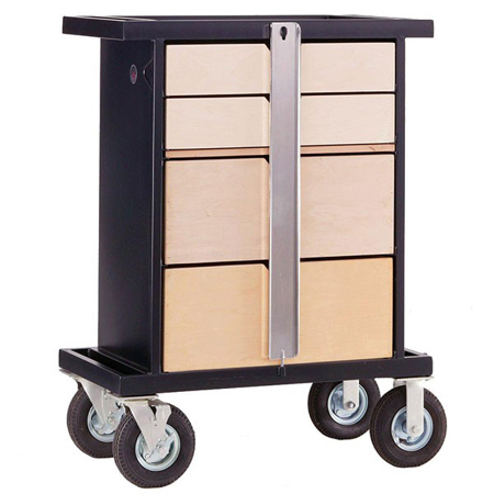 Backstage Wood Work Box Cart with Wheels - Adorama