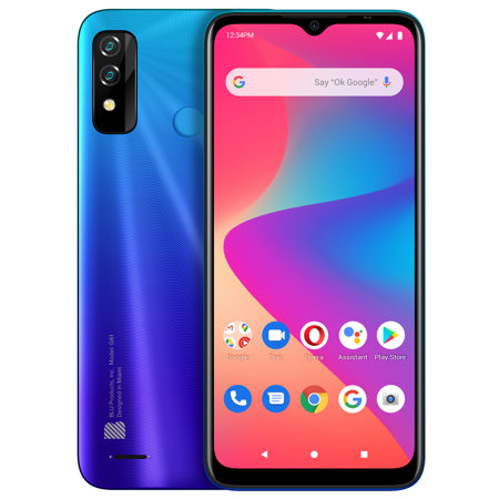 BLU G61 G0450WW 6.5" HD+ Infinity 64GB Dual-SIM GSM Smartphone, 3GB RAM ...