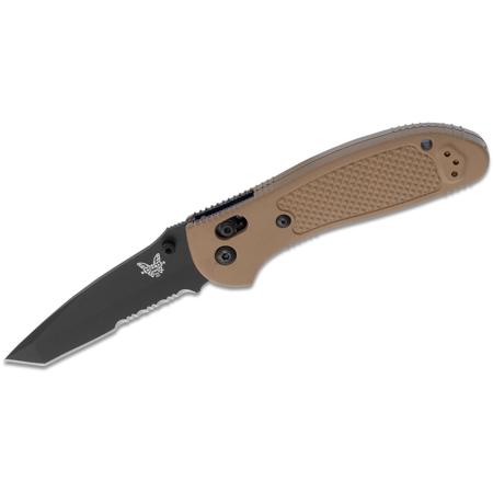 Benchmade 553 Griptilian AXIS Folder Knife, 3.45" Black Combo Edge ...