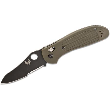 Benchmade 550 Griptilian AXIS Knife, 3.45" Black Combo Edge Sheepsfoot ...