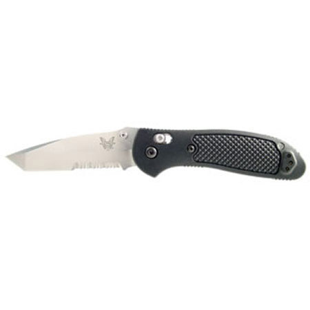 Benchmade Griptillian AXIS Folding Knife, 3.45" Satin Plain Edge Tanto ...