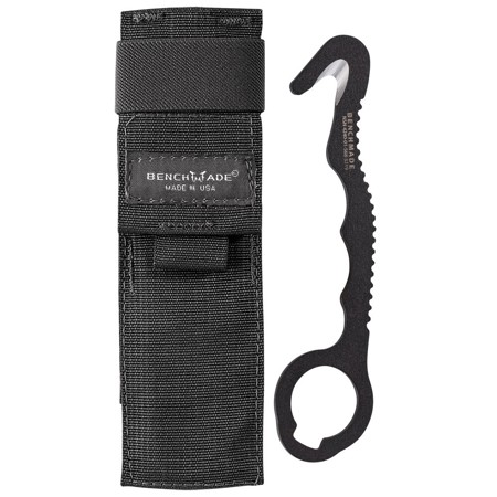 Benchmade 8 Hook Fixed Blade Strap Long Cutter with Soft Sheath, Black ...