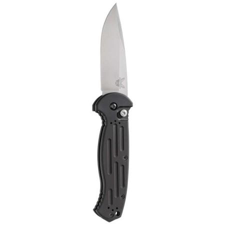Benchmade AFO II Auto 3.56" Plain Edge Drop Point 154CM Blade knife, Satin