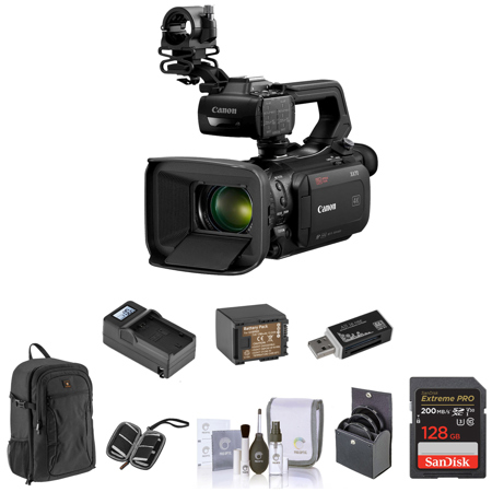 Canon XA70 4K UHD 1" Sensor Compact Pro 15x Zoom Camcorder w/ Essential ...