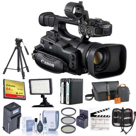 Canon XF-105 HD Camcorder With Premium Accessory Bundle 4885B001 BB