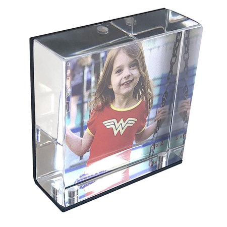 Canetti Mini Magnet Frame with L Shaped Black Metal Holder, 1x2"